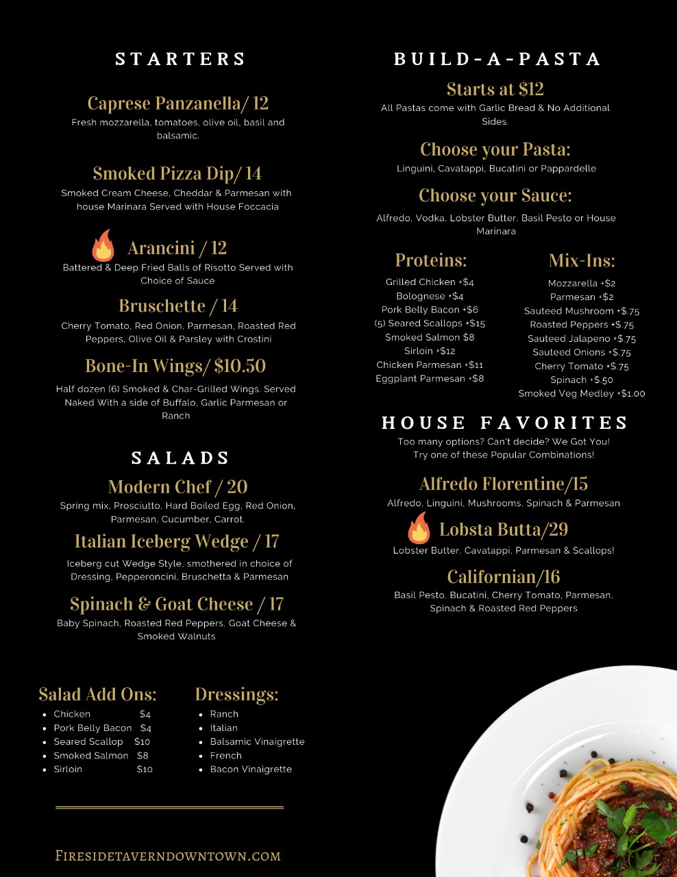 foodmenu – The Fire side